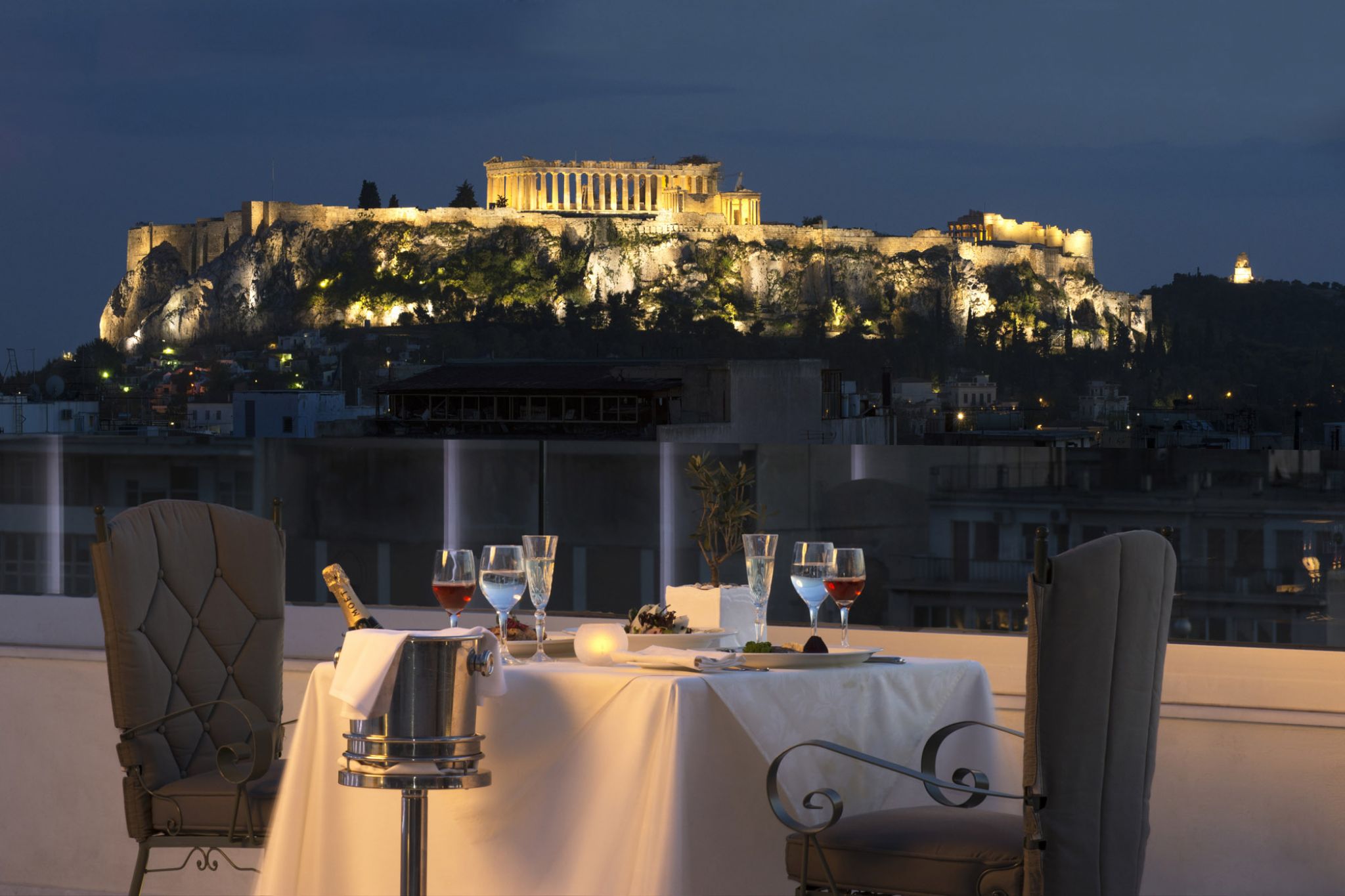 Hotels in Athens, Greece with view of Acropolis | Titania H Hotels